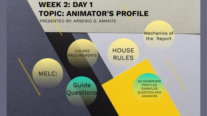 ANIMATOR'S PROFILE by ARSENIO AMANTE on Prezi