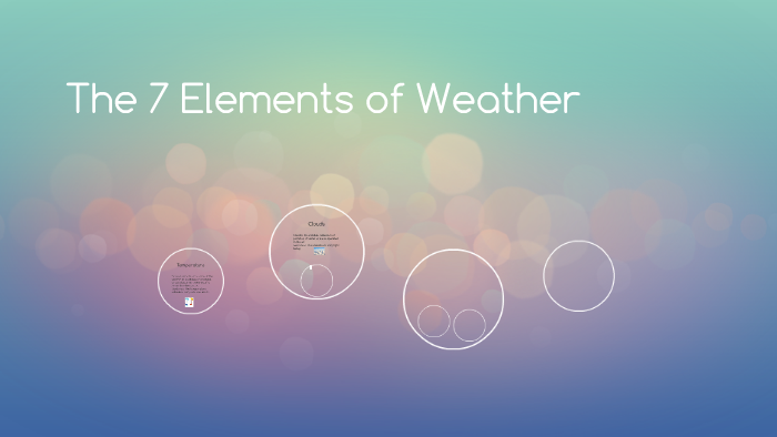 The 7 Elements of Weather by Syriah Bohanna on Prezi Next