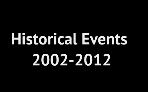 Historical Events from 2002-2012 by waltesha trotter on Prezi