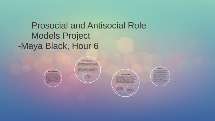 Prosocial & Antisocial role model project by Maya Black on Prezi