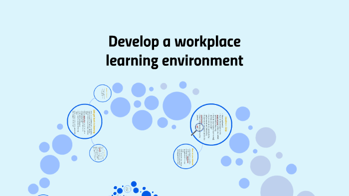 Developing a Workplace Learning Environment by Pam Cameron on Prezi