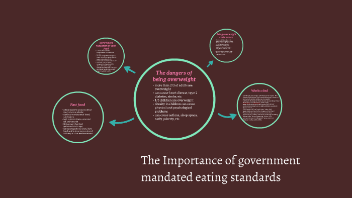 The Importance of government mandated eating standards by kaitlyn ...