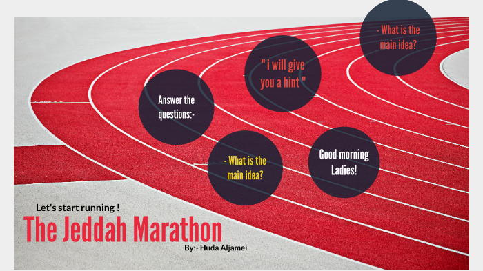 Jeddah marathon by huda aljamei on Prezi
