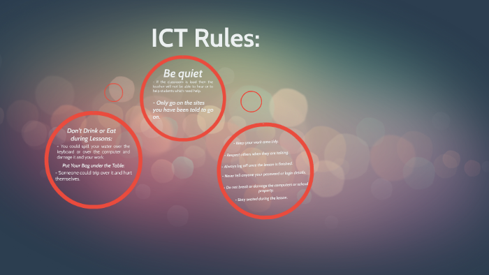 ICT Rules: by Mollie Gumble