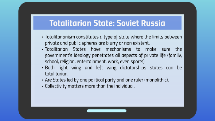 Totalitarian State: Soviet Russia by Susana Vélez on Prezi