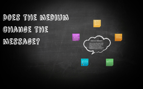 Does the medium change the message? by Fayza Cassam on Prezi