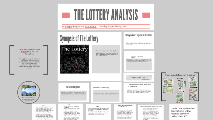 THE LOTTERY ANALYSIS by LaNyse Rogers on Prezi