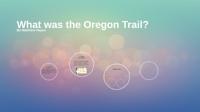 What was the Oregon Trail? by Matthew Hayes on Prezi