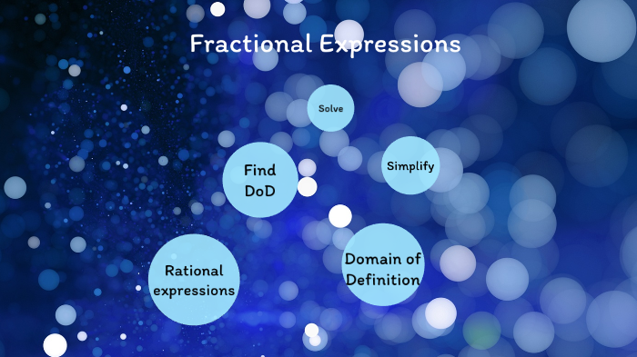 Fractional Expressions by Preskella Mrad on Prezi
