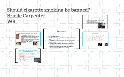 Should cigarette smoking be banned? by brielle carpenter on Prezi