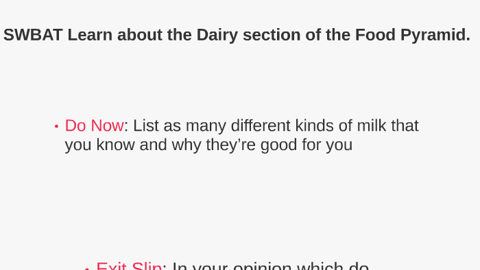 Dairy food pyramid by gabrielle oliveira on Prezi