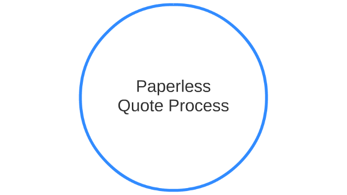Paperless Quote Process by Aaron Blakely on Prezi