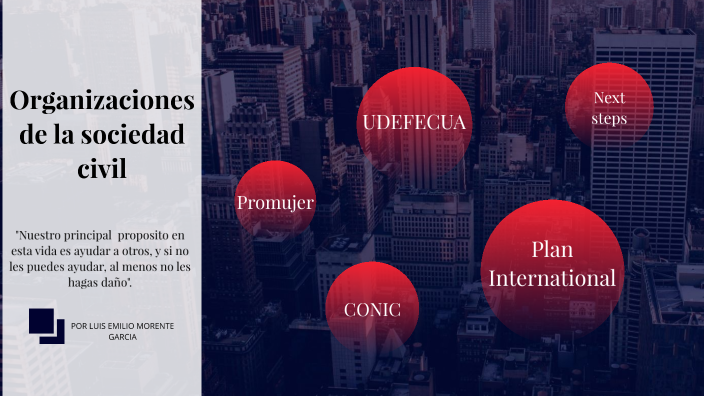 ORGANIZACIONES DE LA SOCIEDAD CIVIL by Luis Morente on Prezi