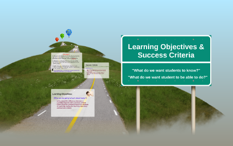Learning Objectives & Success Criteria by Susan Elliott on Prezi
