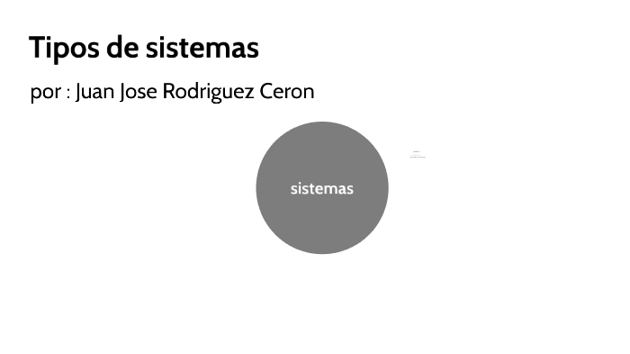 tipos de sistemas by juan rodriguez on Prezi