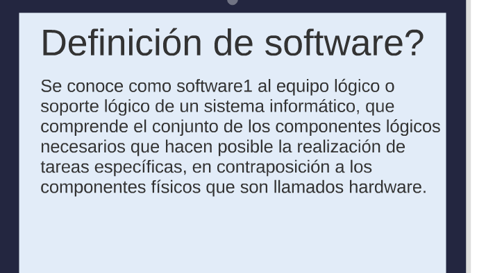 Definición de software? by lady torres santos on Prezi