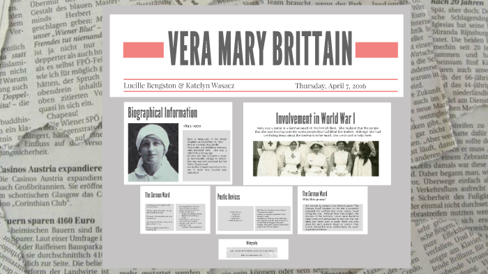 Vera Brittain by Katelyn Wasacz on Prezi