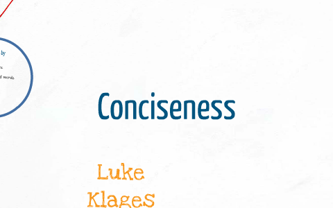 Conciseness Examples
