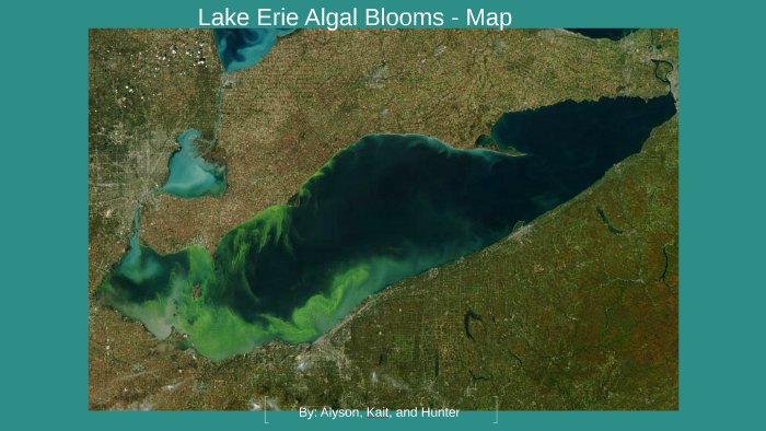 Lake Erie Algal Blooms - Map by Alyson A. on Prezi