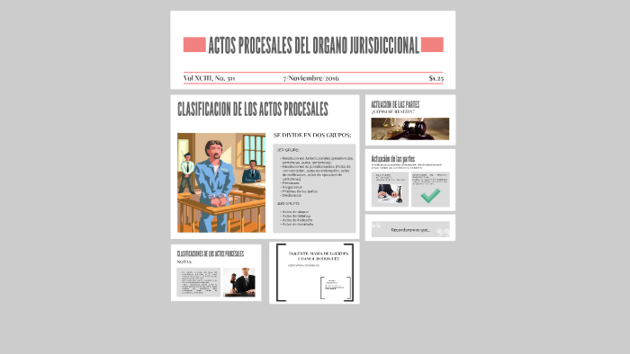 ACTOS PROCESALES DEL ORGANO JURISDICCIONAL by Viri Miranda on Prezi