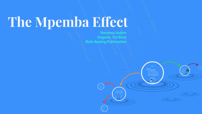 The Mpemba Effect by Shant Kad on Prezi