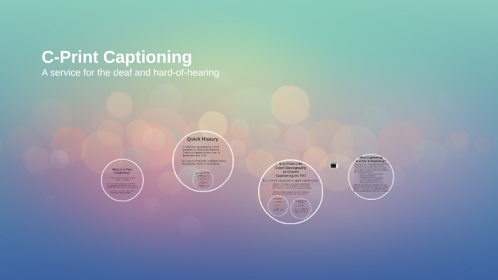 C-Print Captioning by Elizabeth Chandler on Prezi