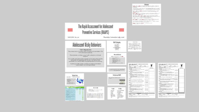 The Rapid Assessment for Adolescent Preventive Services by Patty Garcia ...