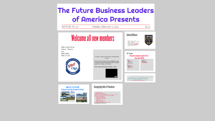The Future Business Leaders of America Presents by ronderrick johnson ...
