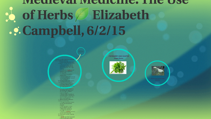 Medieval Medicine: The Use of Herbs by Elizabeth Campbell on Prezi