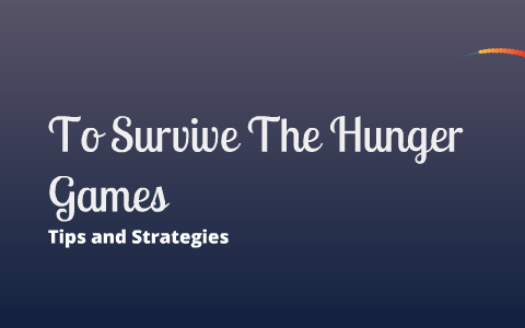 The Hunger Games: tools to use and helpful strategies by dymitreus ...