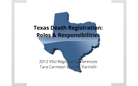 Death registration roles and responsibilities by Tara Carmean on Prezi