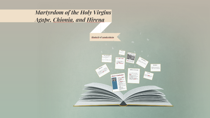 Martyrdom of the Holy Virgins Agape, Chionia, and Hirena by Samantha ...