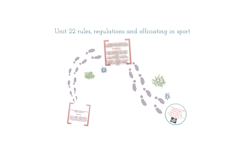 year 13 BTEC sport - unit 22 rules, regulations and officiating in ...