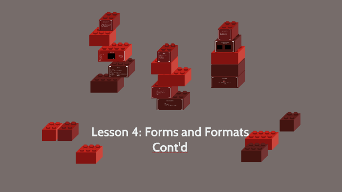Lesson 4: Forms and Formats Cont'd by Kelly Shorrocks on Prezi