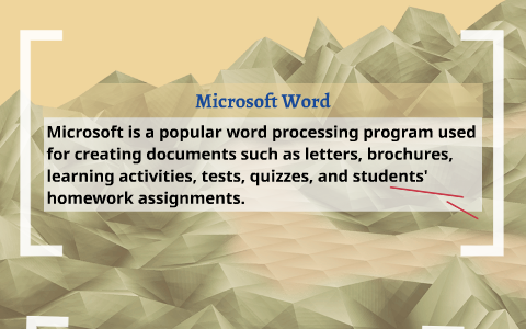 Microsoft Word by Patrick Magno on Prezi