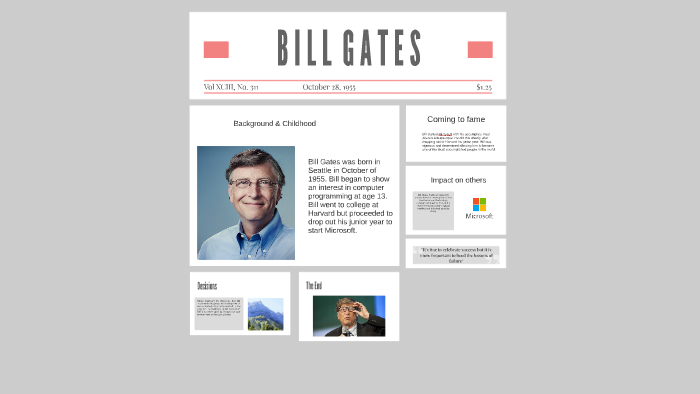 B I L L G A T E S by jonah geiger on Prezi