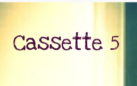 13 Reasons Why Cassette 5 Side A by Svenja Gehrke on Prezi