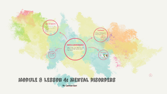 Module 3 Lesson 4: Mental Disorders by Camryn Gurr on Prezi