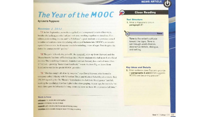 Code X Level 3 Unit 1 Year of the MOOC by Lisa Dispenza on Prezi