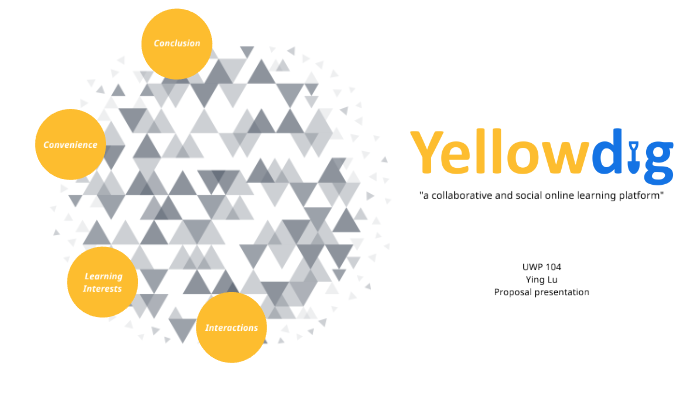 Yellowdig - the solution for online social education by Ying Lu on Prezi