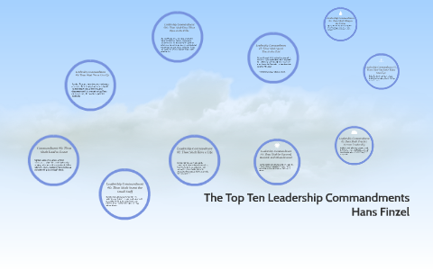The Top Ten Leadership Commandments by Cynthia Church on Prezi