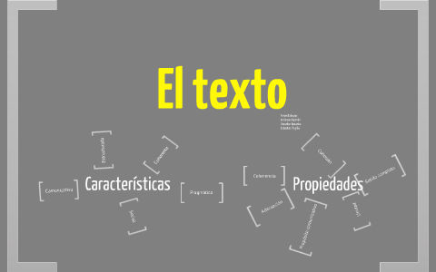 Caracteristicas y propiedades del texto by Sebastian Trujillo on Prezi