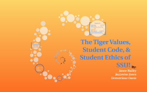 The Tiger Values, Student Code, & Student Ethics of SSU! by Jazzmine ...