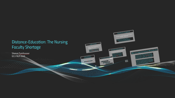 Distance-Education: The Nursing Faculty Shortage by Sharon Funkhouser ...