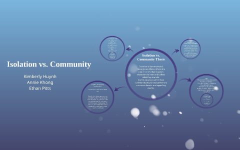Isolation vs. Community by Kimberly H on Prezi
