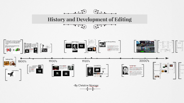 History and Development of Editing by christine njoroge