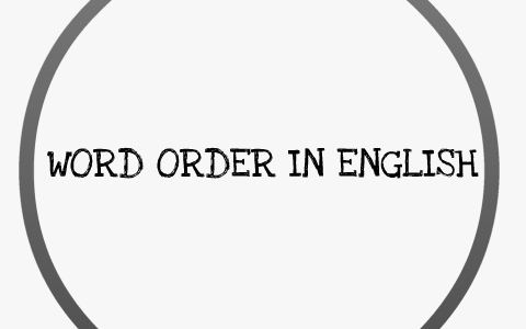 English Word order by Tine Pedersen on Prezi