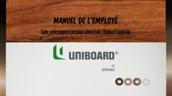 Manuel de l'employé by Marie Êve La Chance on Prezi