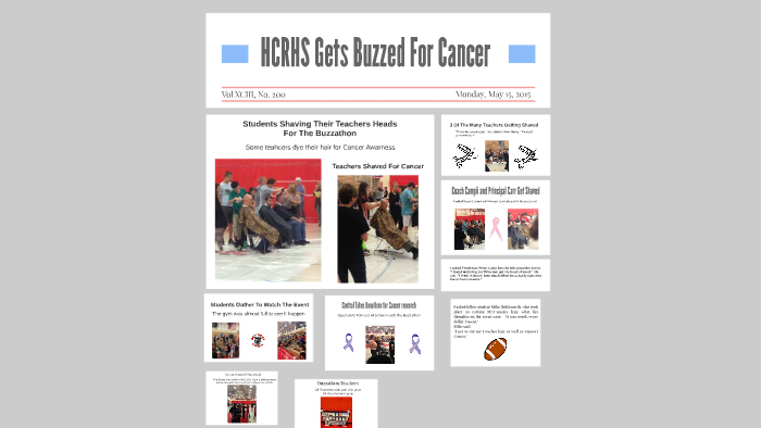 HCRHS Gets Buzzed For Cancer by Nick Giuffra on Prezi