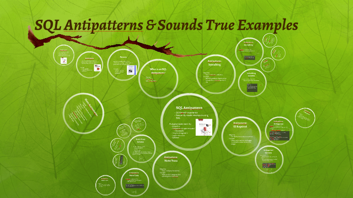 What is an SQL Antipattern? by Donna Harris on Prezi